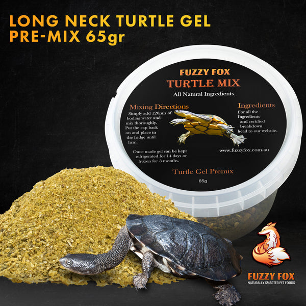 Long Neck Turtle Gel Pre-Mix 65g | Food for Long Neck Turtles – Fuzzy ...