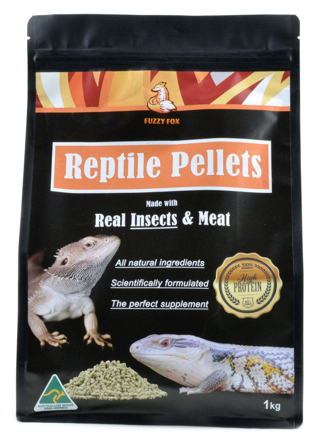 Buy Reptile Pellets (1kg) | Lizard Food – Fuzzy Fox Naturally Smarter ...